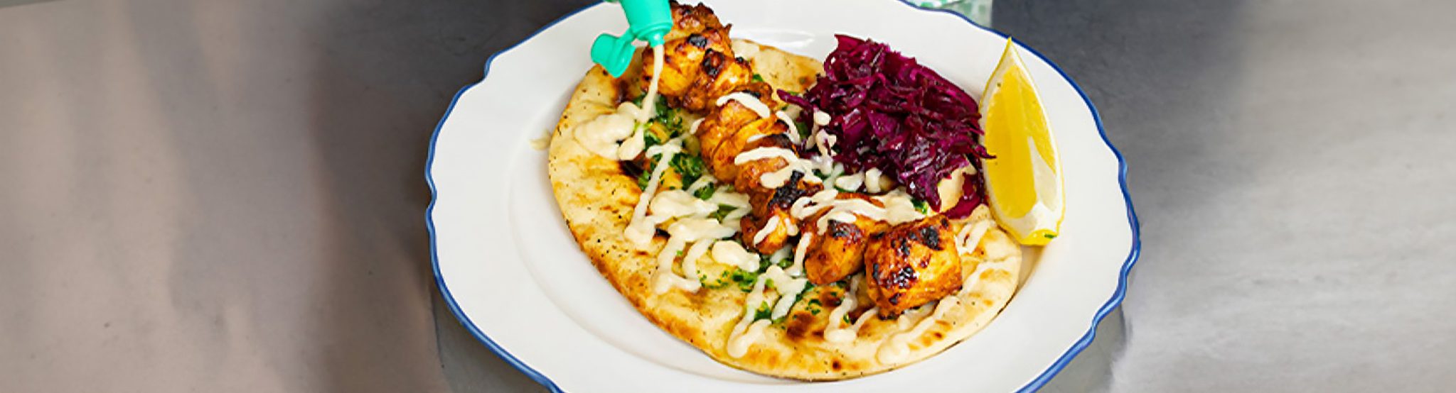 Chicken Shawarma Kebabs with Green Chilli Butter - Alfez